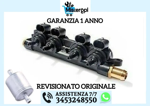 RAIL INIETTORI GPL Landi Renzo eco evo plus 4cil. ORIGINALE RIGENERATO - 2.4 - EUR 79,50 ...