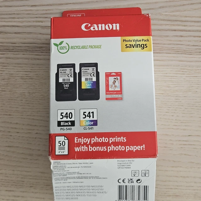 ORIGINAL CANON 540 black ink Only for Pixma MX455 MX475 MX515 New ...