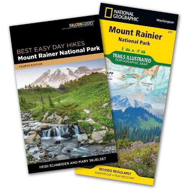 BEST EASY DAY Hiking Guide and Trail Map Bundle: Mount Rainier National ...
