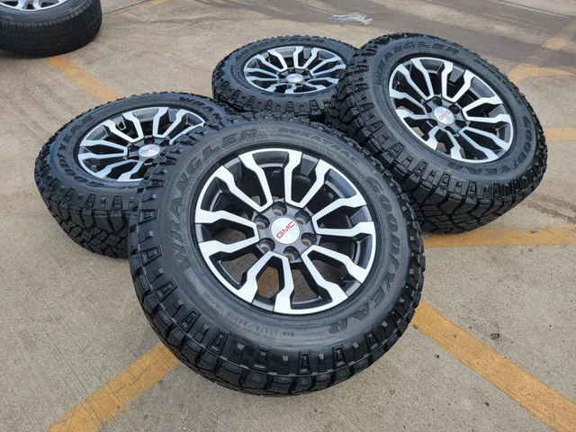18& GMC SIERRA AT4 Chevy Silverado Trail Boss OEM wheels rims 5909 2022 ...