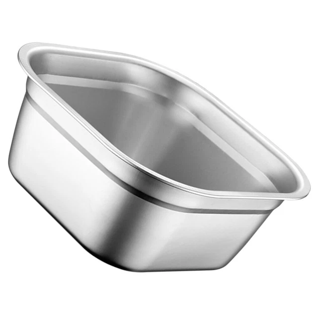 STAINLESS STEEL WASHING Basin Metal Wash Basin Soup Container Food ...