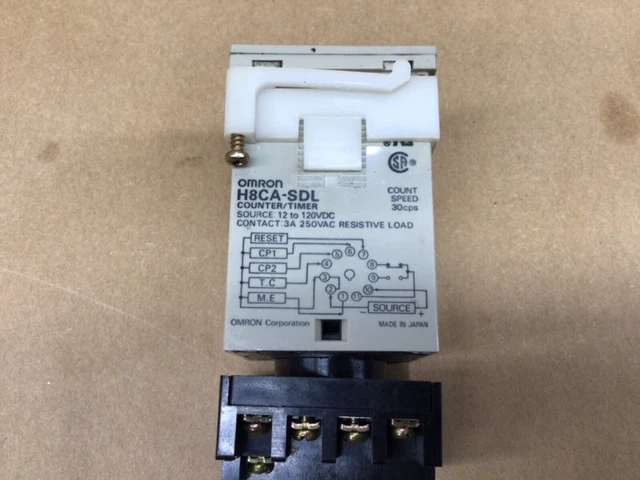 OMRON H8CA COUNTER TIMER Time Relay H8CA-SDL #4012L8AD £52.09 - PicClick UK