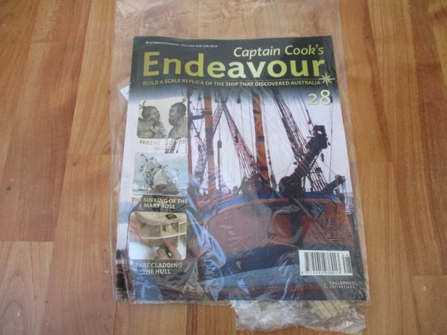 1/48 EAGLEMOSS BUILD Captain Cook's Endeavour Model Ship Issue 28 Inc ...
