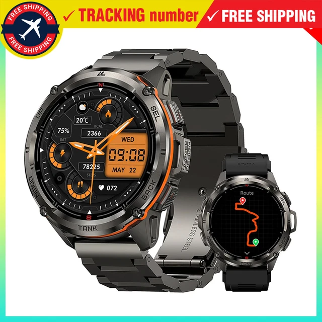 SMART WATCH 2024 Originale KOSPET TANK T3 Ultra GPS AMOLED AOD Bluetooth 470mAh EUR 213,16 ...