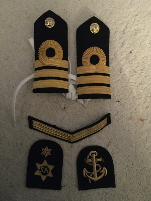 ROYAL NAVY CDR Commander Rank Insignia Shoulder Board Epaulettes ...