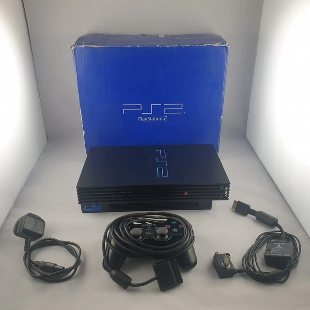 SONY PLAYSTATION 2 PS2 games console boxed + accessories - serviced ...