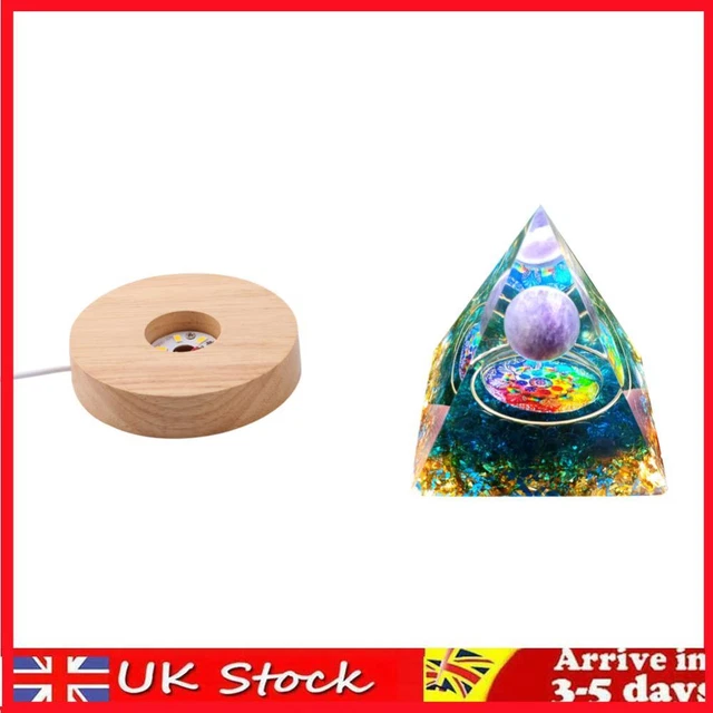 USB SOCKET SWITCH Control Wood Light Base Display Stand Lamp Holder ...