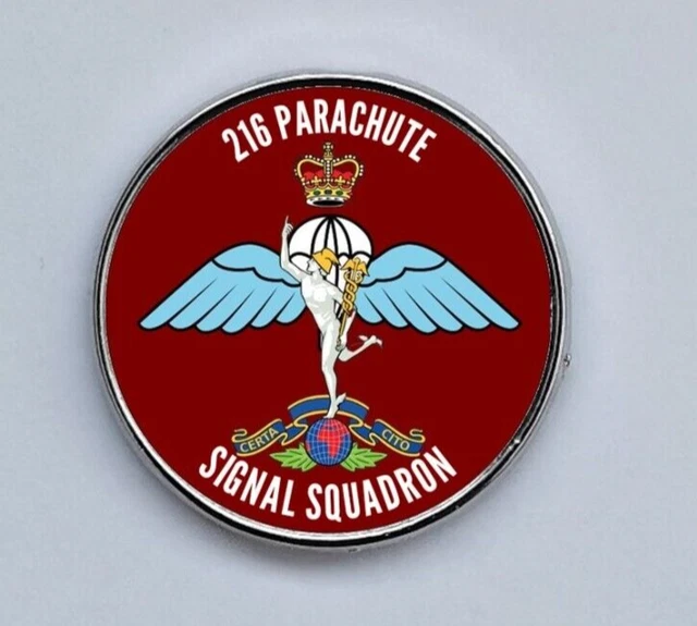 216 PARACHUTE SIGNAL Squadron Royal Signals Army lapel pin badge 25mm £ ...