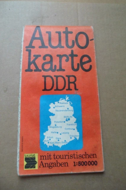DDR LANDKARTEN Autokarte der DDR - - - (Re) EUR 1,00 - PicClick DE