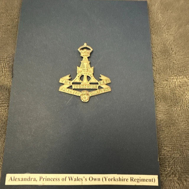 FIRST WORLD WAR Cap Badge Alexandra Princess Of Wales Own Yorkshire ...
