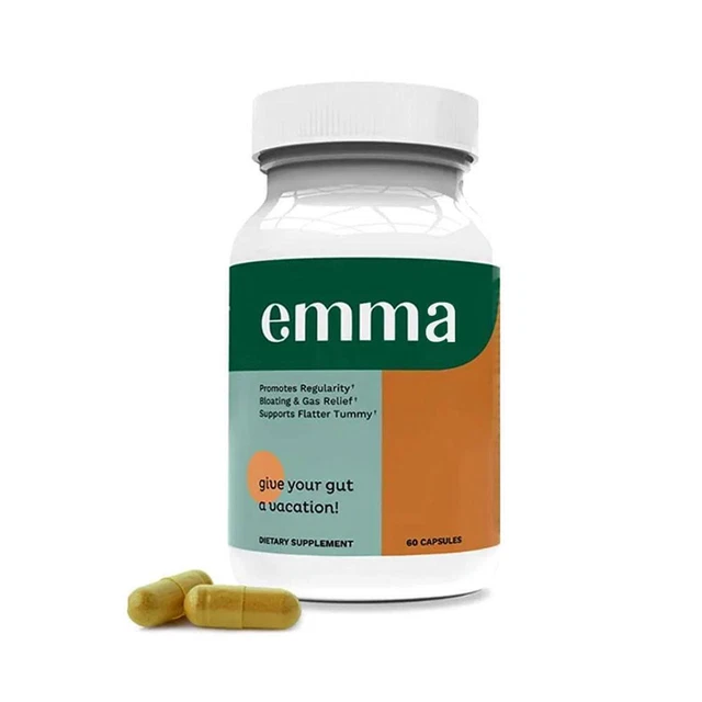 EMMA GUT HEALTH Gas & Bloating Relief Constipation Leaky Gut Repair 60 ...