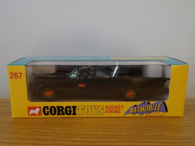 CORGI TOYS REISSUE Batman & Robin Batmobile 1966 Car Model 267 Rt26701 ...