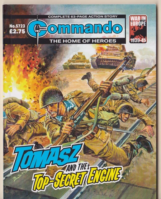 COMMANDO WAR COMIC #5723 Tomasz and the Top-Secret Engine (vfn+ book ...