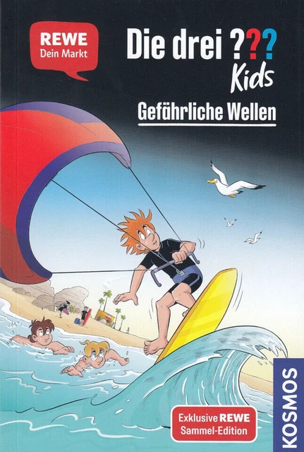 DIE DREI ??? Fragezeichen Kids - Gefährliche Wellen ** Sonderedition KOSMOS/REWE EUR 1,70 ...