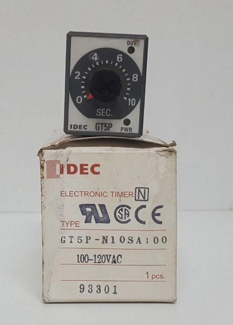 IDEC GT5P TEMPORIZADOR Electrónico N10SA100 100-120VAC 50/60HZ EUR 155,74 - PicClick ES