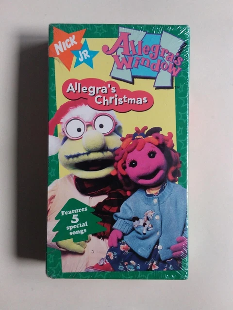 ALLEGRA'S WINDOW ALLEGRA'S Christmas Nick Jr. 1996 Orange sealed vhs ...
