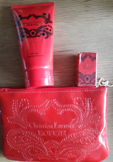 CHRISTIAN LACROIX ROUGE (Avon) Eau De Parfum, Body Lotion, Bag Rare ...
