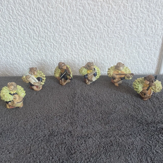 VERY RARE BESWICK Monkey Band Figurines - Full Set Of Six VGC 1950s £ ...