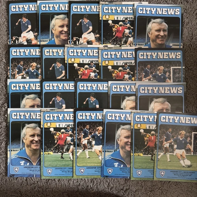 20-LEICESTER CITY FC Programmes 79-80 Season- see desc, no duplicates ...