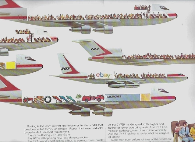 BOEING AIRCRAFT COMPANY 3 Pg 1970'S Family Of Worlds Favorite Way To ...