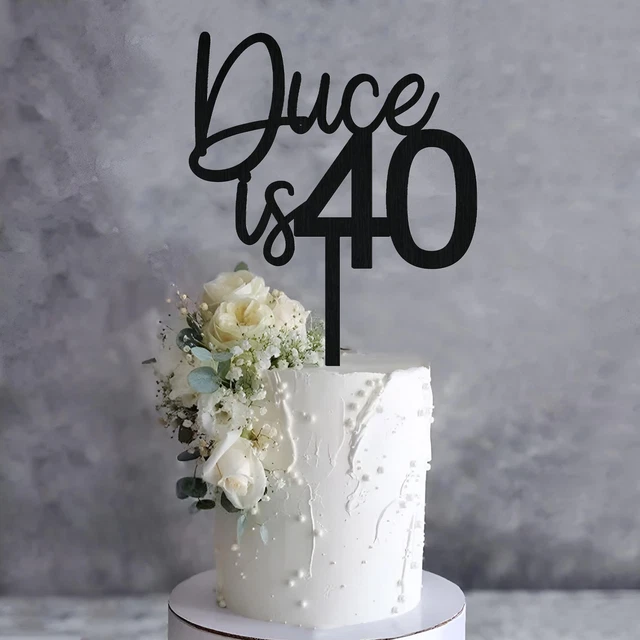 PERSONALISED HAPPY BIRTHDAY Cake Topper - Custom Name & Age MDF Wood £6 ...