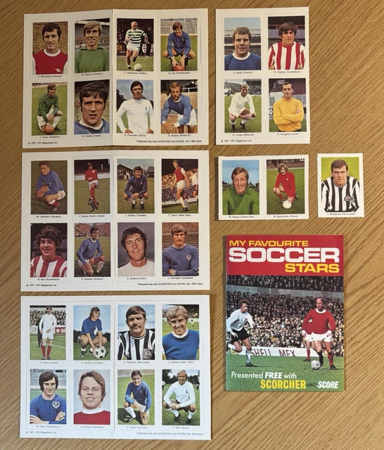 IPC 1971 MY Favourite Soccer Stars Scorcher Album & 31 Cards £12.53 ...