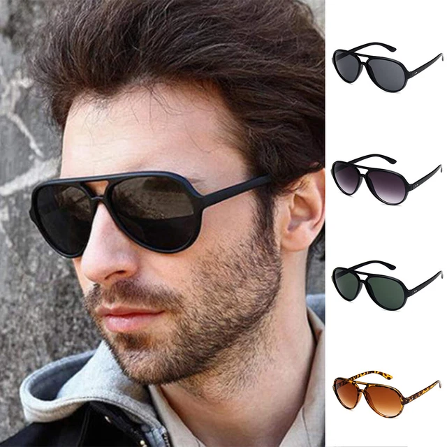 RUNDE FLACHE QUADRATISCHE Sonnenbrille oben übergroß Mode Designer ...