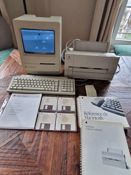 ORDINATEUR APPLE MACINTOSH Classic M0420 avec imprimante - Année 1988 ...