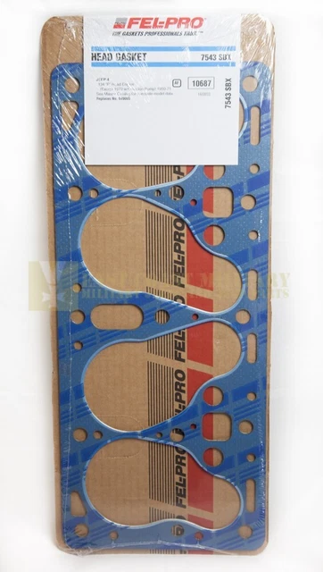 WILLYS CJ3B CJ5 M38A1 Jeep Felpro Cylinder Head Gasket Hurricane F Head ...