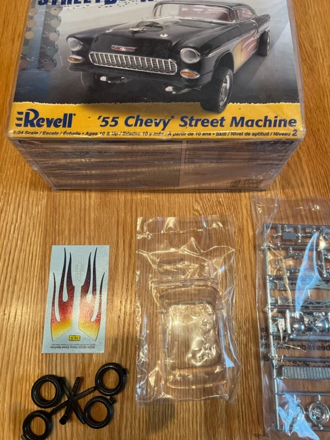 REVELL MONOGRAM '55 CHEVY STREET MACHINE 1:24 Scale Model Kit Unbuilt ...