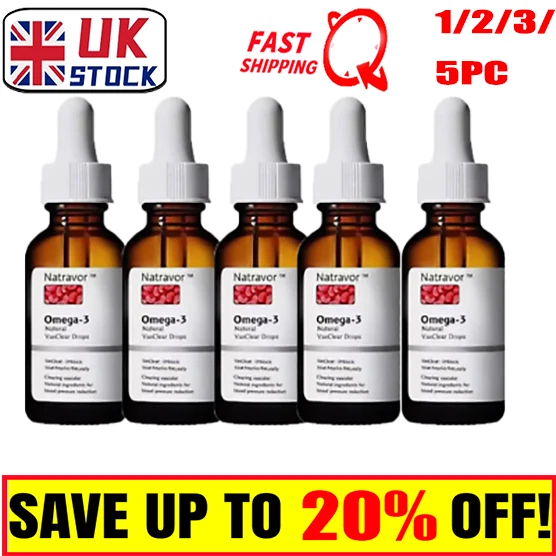 VEGAN OMEGA-3 NATURAL Vasclear Drops,Fish Oil Alternative,DHA,EPA ...