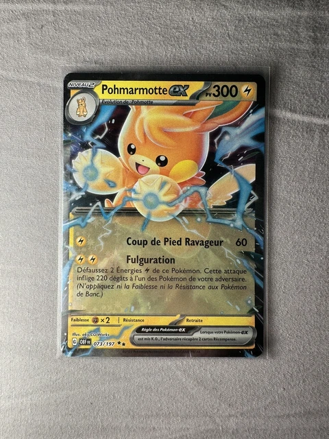 CARTE POKÉMON POHMARMOTTE ex 73/197 - Flammes Obsidiennes EV03 FR EUR 3 ...
