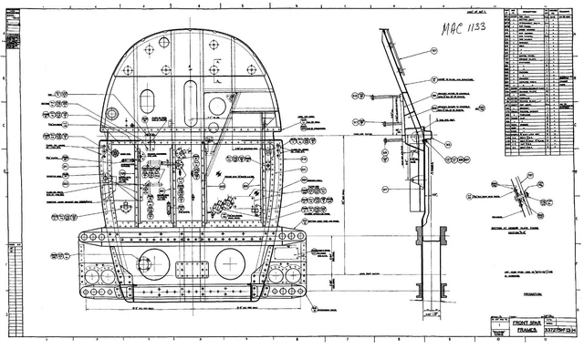 Supermarine Spitfire Blueprint Plans Mk Iv 337 Ww2 Dvd 1940s Drawings