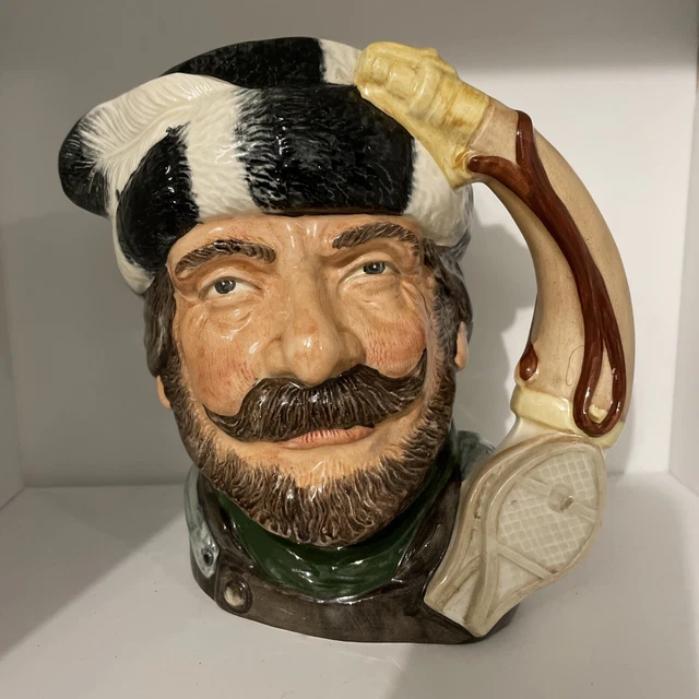 ROYAL DOULTON LARGE Character Toby Jug The Trapper D6609 £29.99 ...