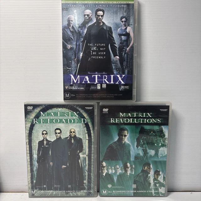 THE MATRIX MATRIX Reloaded & Matrix Revolutions DVD Feat. Keanu Reeves ...