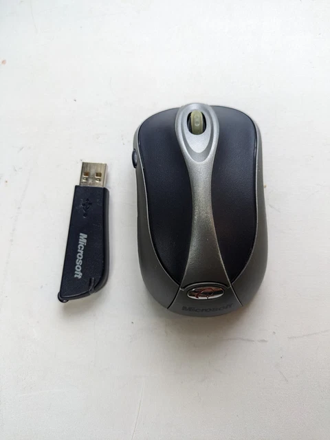 MICROSOFT USB WIRELESS Mobile Mouse 4000 Model 1050- Silver $17.85 ...