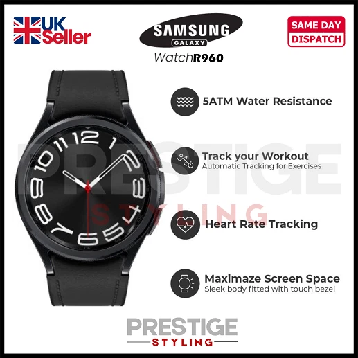 SAMSUNG GALAXY WATCH6 Classic SM-R960 47mm BT Smart Watch BLACK ...