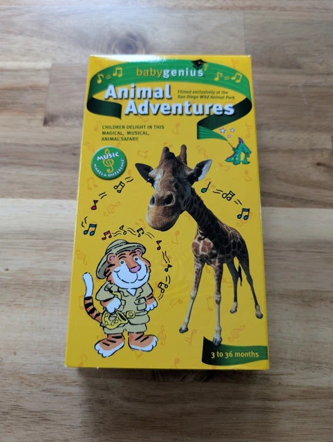 BABY GENIUS - Animal Adventures VHS Tape 2002 Children’s Kids ...