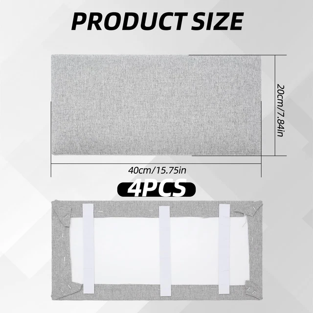 GENERIC UPHOLSTERED PANEL Set. Foam wall panels that 40 * 20 cm, Light ...
