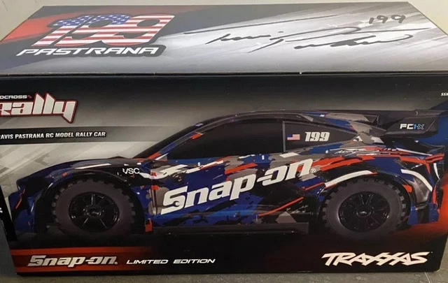 SNAP ON LIMITED Edition Traxxas Travis Pastrana RC Model Rally Car £333 ...