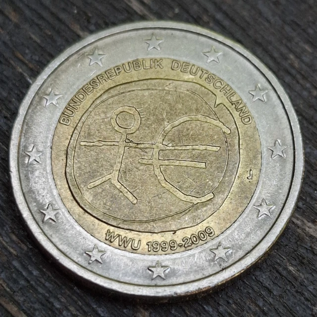 2 EURO MÜNZE Strichmännchen WWU 1999-2009 J Bundesrepublik Deutschland EUR 230,00 - PicClick DE