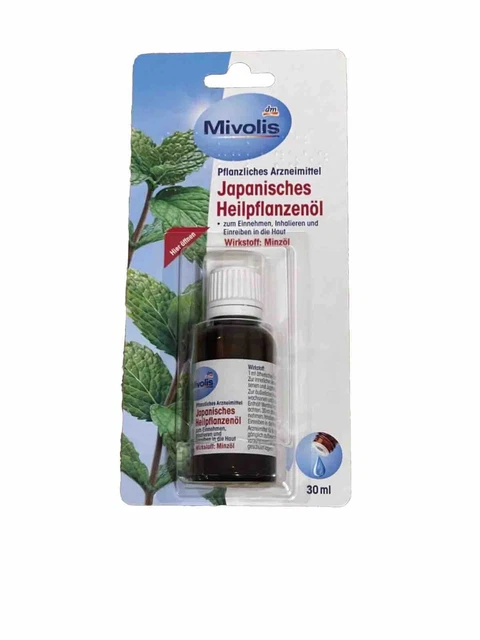 JAPANESE MIVOLIS HEALING Oil Medicinal Plant Oil Mint Oil 30ml each £7. ...