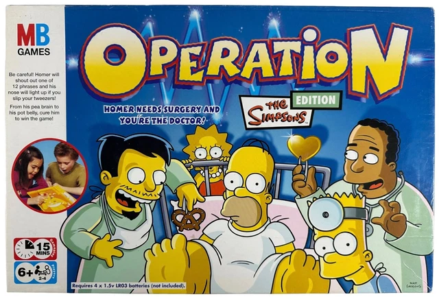 OPERATION THE SIMPSONS Edition Game by MB Games 2005 (6yrs+) ~ Complete ...