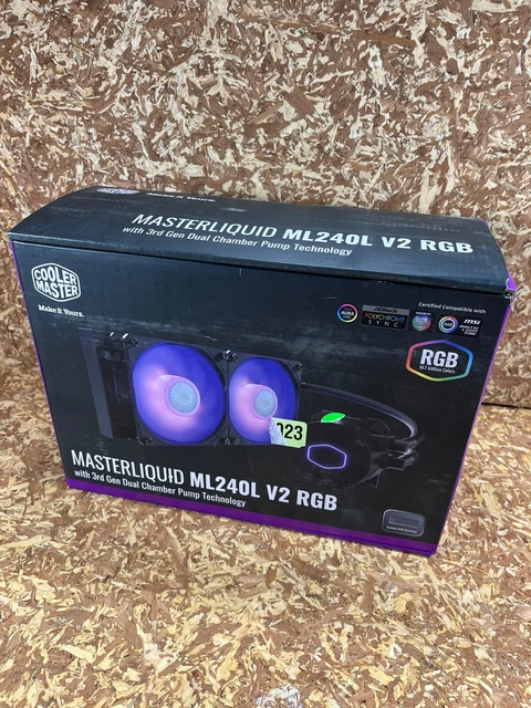 COOLER MASTER MASTERLIQUID ML240L V2 RGB 240mm AiO Liquid CPU Cooler ...