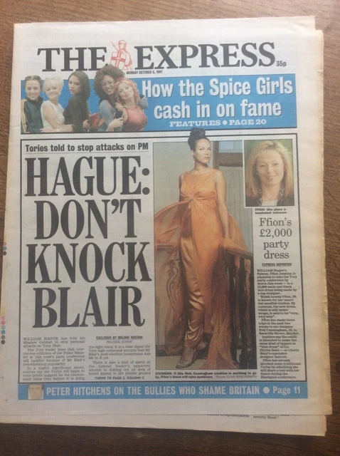 PRINCESS DIANA THE Express Original Newspaper Oct 1997 Lady Diana Tapes ...