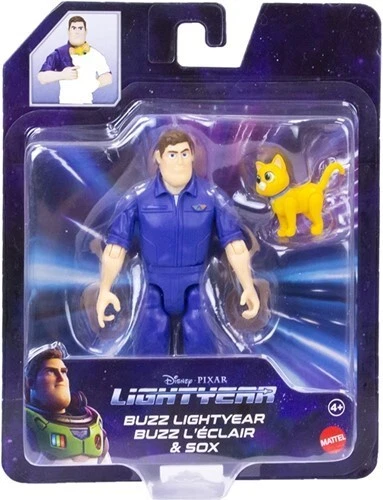 DISNEY UND PIXAR Lightyear Buzz Lightyear und Sox Figuren 12,7 cm ...