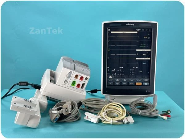 MINDRAY V12 TOUCHSCREEN Anesthesia Patient Monitor w/ CO2 & SPO2 ...