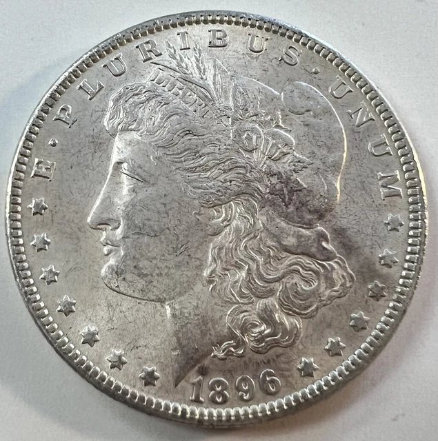 1896 P MORGAN Silver Dollar US Coin UNC pq £49.37 - PicClick UK