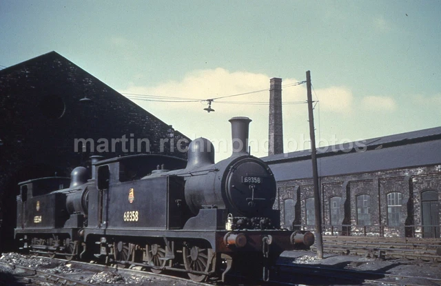 COLOUR-RAIL SLIDE BRE 415 West Hartlepool Shed 68364 & 68358 1954 CR118 ...