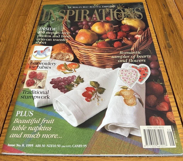 INSPIRATIONS MAGAZINE EMBROIDERY Australian Issue 8 Patterns Complete ...